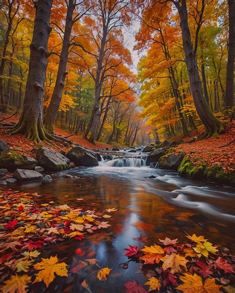 Pin By Austin Simmons On Fall🍁🍂🥮🧡🤎 Autumn Landscape Autumn Scenery Beautiful Landscape