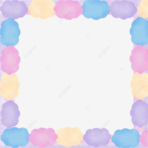 Cute Rainbow Border Design Rainbow Twibbon Rainbow Rainbow Template