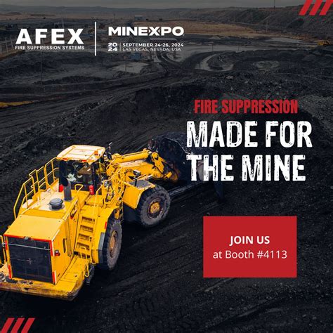 Afex Firesuppression Minexpointernational Mining Minexpo2024