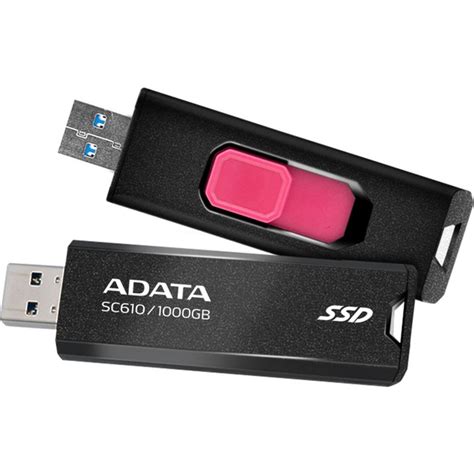 Adata Sc610 1000 Gb Externe Ssd Schwarz Usb A 32 Gen 2