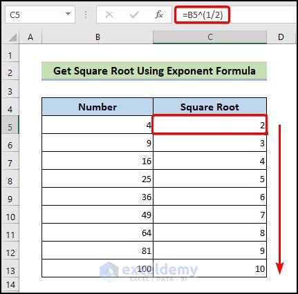 How To Use SQRT Function In Excel ExcelDemy