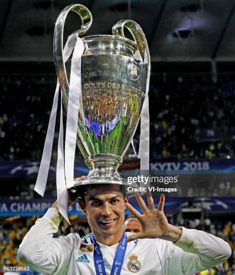 Cristiano Ronaldo Champions League Trophy Photos And Premium High Res Pictures Getty Images