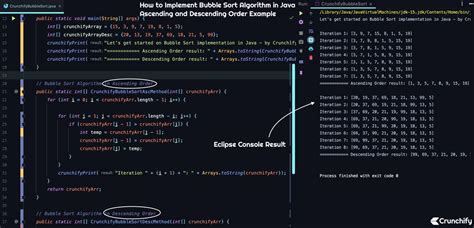 How To Implement Bubble Sort Algorithm In Java Ascending And