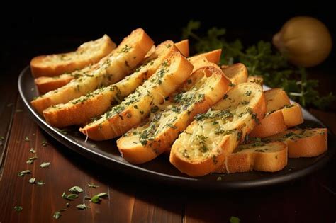 Premium Ai Image Parmesan Garlic Bread Italian Appetizer