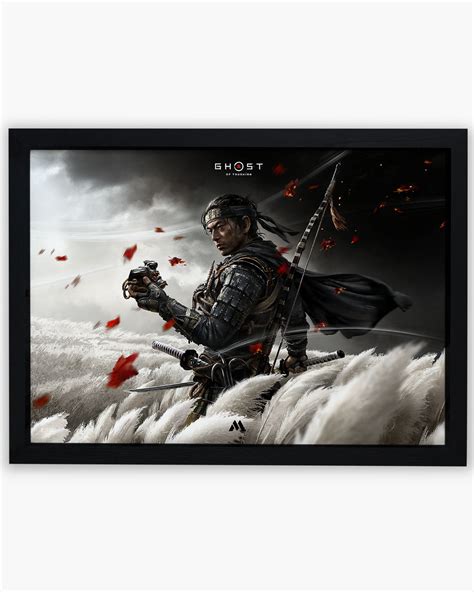 Ghost Of Tsushima Warrior Art Poster Myxtur