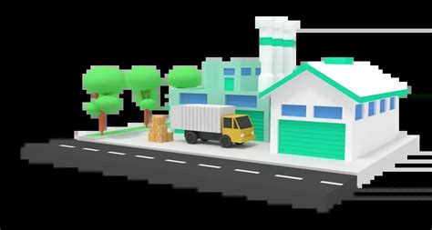 Factory 3d Illustration Free Download E Commerce And Shopping 3d