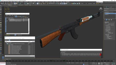 Assembling An Ak 47 Rigged Animated 3d Model Turbosquid 2391412
