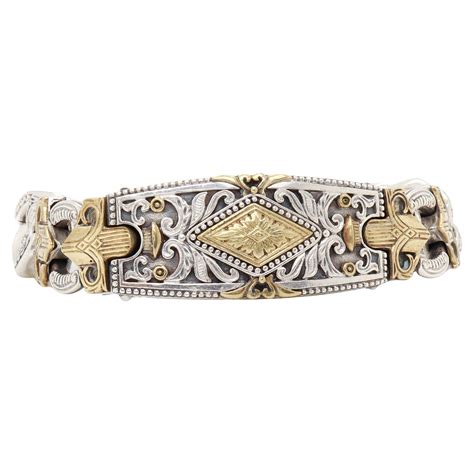 Konstantino Sterling Silver And Bronze Plate Myrmidones Curb Chain