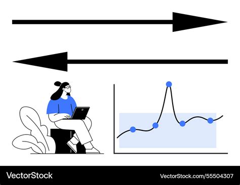 Data Analysis And Market Trends Navigating Vector Image