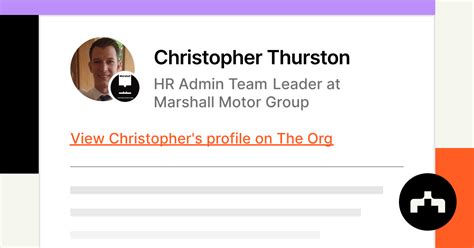 Christopher Thurston Hr Admin Team Leader At Marshall Motor Group