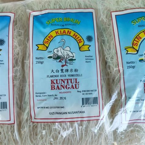 Jual Bihun Beras Cap Kuntul Bangau 250 Grm Shopee Indonesia