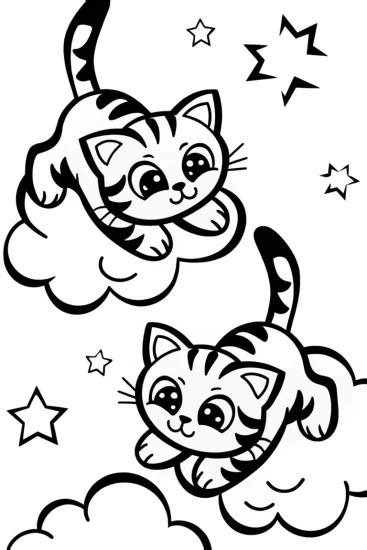 Whimsical Cloud Hoppers Coloring Page Free And Printable