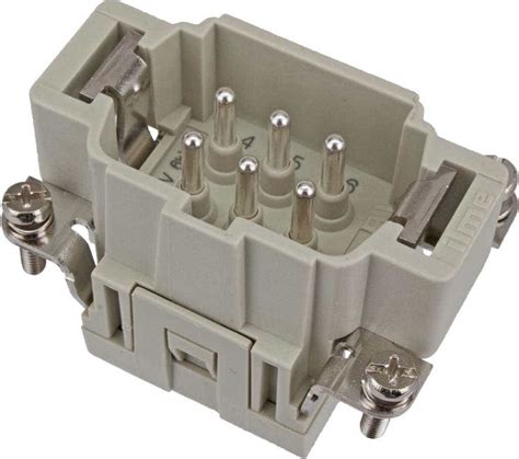 6 Pole Rectangular Connector Ilme Elecdirect