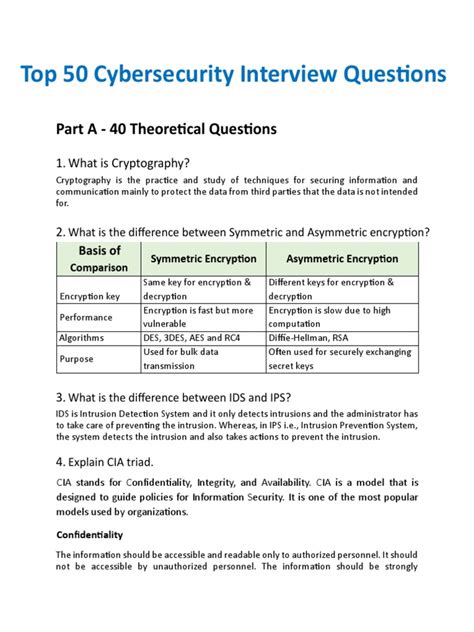 Cybersecurity Interview Questions Pdf Transport Layer Security Computer Network
