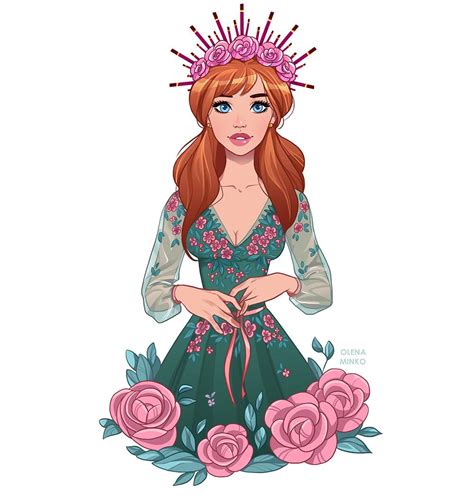 Flower Girl Anna By Olena Minko Rfrozen