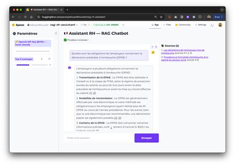 🇫🇷 Assistant Rh — Rag Chatbot A Hugging Face Space By Edouardfoussier