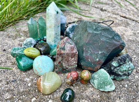 Rough Gemstones Identification Chart