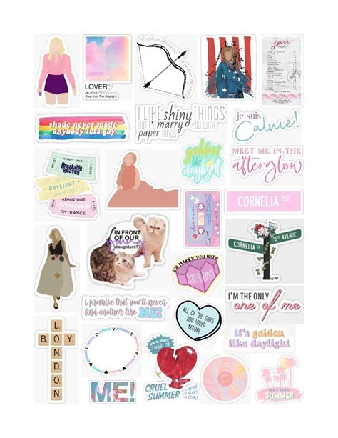 Taylor Swift Lover Era Stickers For Youpara Ti