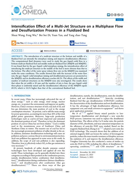 Pdf Intensification Effect Of A Multi Jet Structure On A Multiphase
