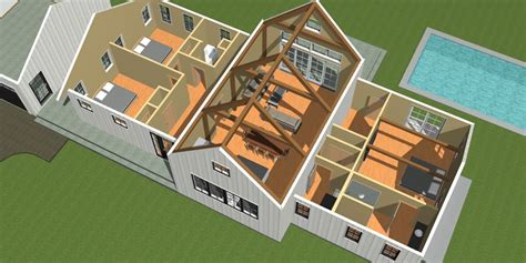 Post Frame Construction House Plans With Garage