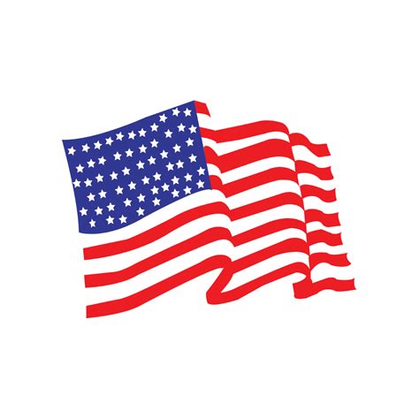 Waving American Flag Vector Retail Pe