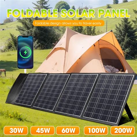Nss Foldable Solar Panel Charger 18v 200w For Outdoor Power Portable