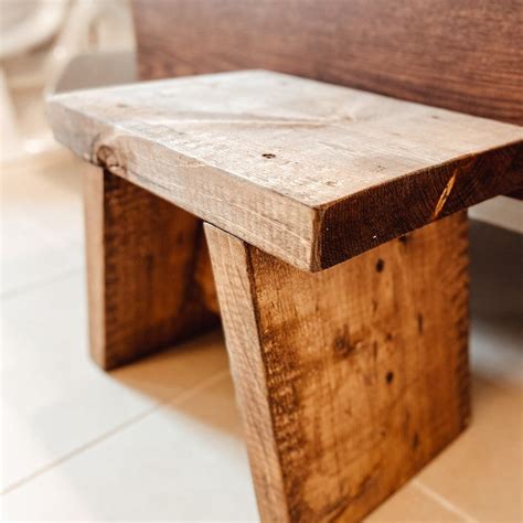 Wood Foot Stool Etsy