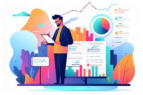 Analyst Cartoon Data Stock Illustrations 1720 Analyst Cartoon Data