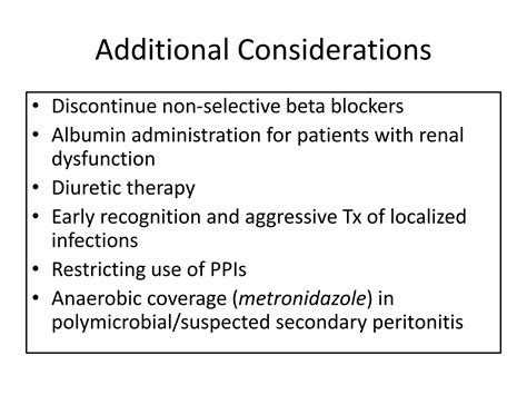 Spontaneous Bacterial Peritonitis Sbp Pptx