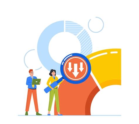 Premium Vector Tiny Business Characters With Huge Magnifier Testing And Analyzing Reports