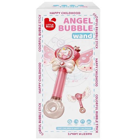 Angel Wing Bubble Wand Light Pink Waleedtoys