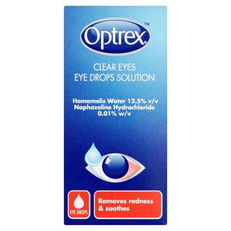 Optrex Clear Eyes Eye Drops Solution 10ml Manlyie Eyes