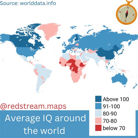 Average Iq Around The World Rmaps