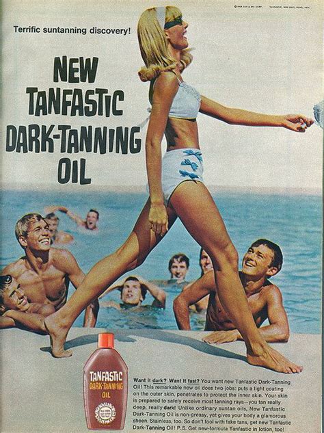 Tanfastic 1966 Old School Sunscreen 80s Ads Vintage Posters