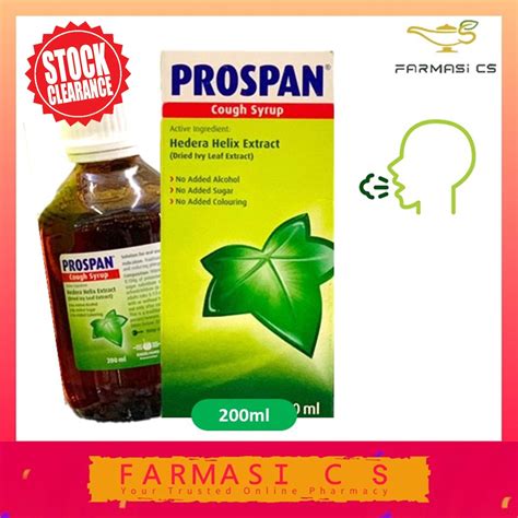 Prospan Cough Syrup 200ml Exp 09 2023 [ Hedera Helix Extract Relief Cough Throat Irritation
