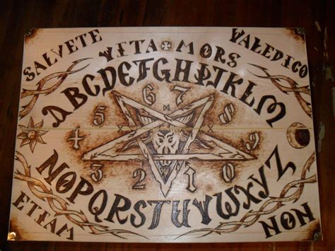 Custom Design Wood Burned Ouija Board Ouija Ouija Board Diy Ouija Board