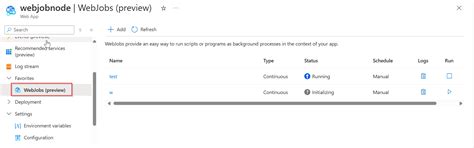 Azure Linux App Service Fail To Create Webjob Stack Overflow