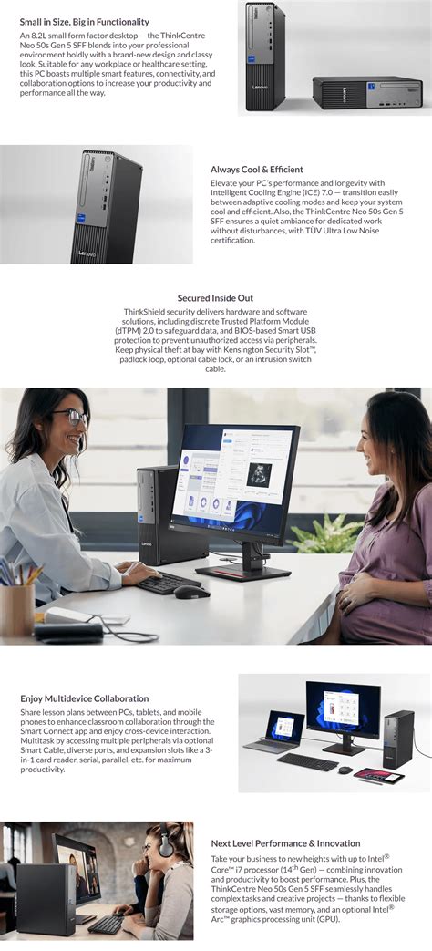 Lenovo Thinkcentre Neo 50s Gen 5 Core I5 16gb Ram 512gb Desktop Pc With Windows 11 [12xf003kau]