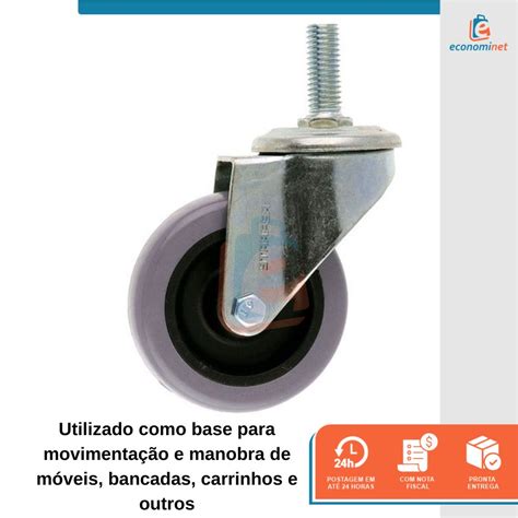 Rodizio Polipropileno Parafuso Fixo 4 Polegadas Starfer Html