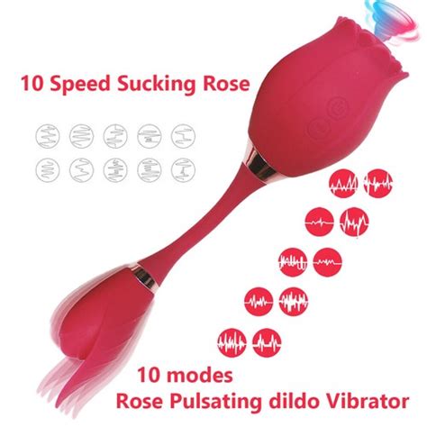 Rose Sucking Thrusting Vibration Clit Nipples Licking Women Sex Toys