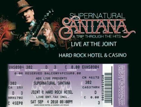 Ticket Stubs Sights And Sounds Santana Collection