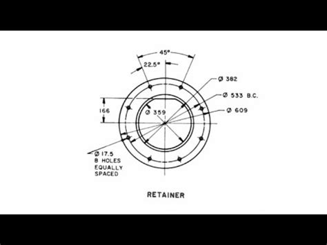Auto Cad 2d Drawing For Retainer Youtube