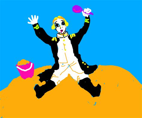 Bart Simpson In Wig Drawception