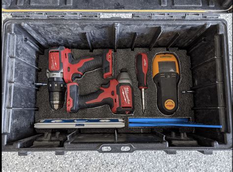 Customized My Main Toolbox With Some Foam Cutouts Its Nice To Know