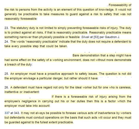 Safework Prosecution And The Legal Definition Of Risk Reasonably Practicable And What Ought