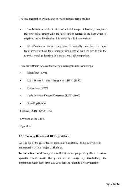 Project Report Face Recognition Attendance System Docx
