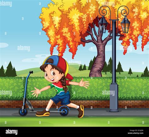 Kleiner Roller Stock Vektorgrafiken Kaufen Alamy