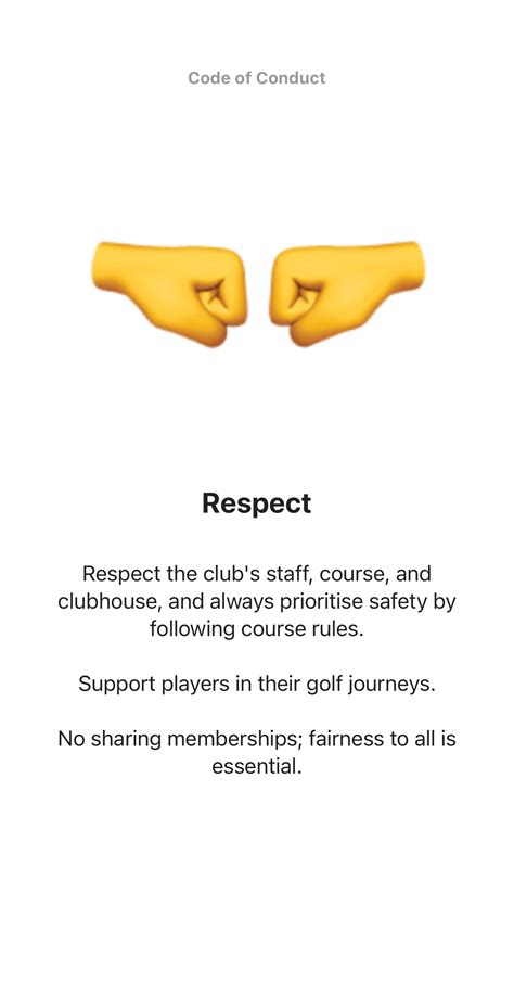 Future Golf Code Of Conduct Future Golf Support