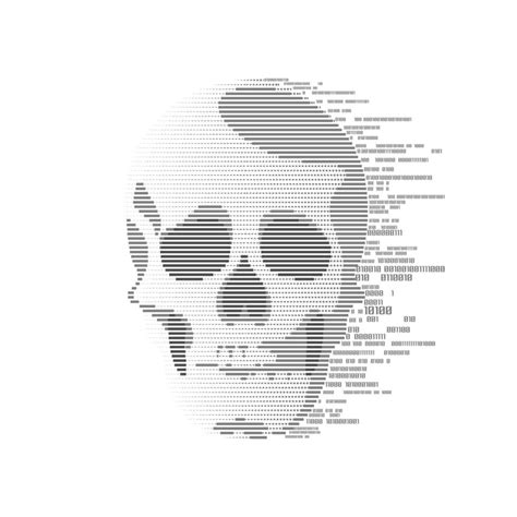 Binary Skull Element 9335146 Vector Art At Vecteezy