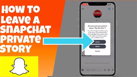 How To Leave A Snapchat Private Story YouTube